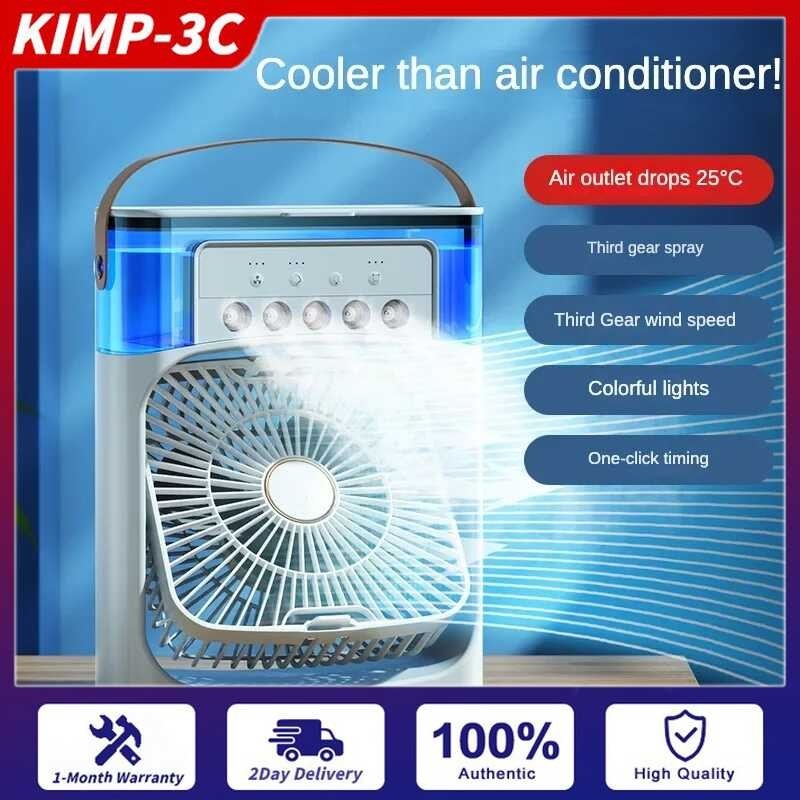 KIMP 600Ml Portable Air Conditioner Water Cooling Mist Fan USB Desktop ...