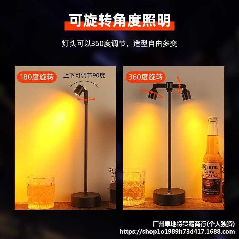 2025 Lampu ng Desk na Rechargeable sa labas Restaurant Small Clear Bar ...