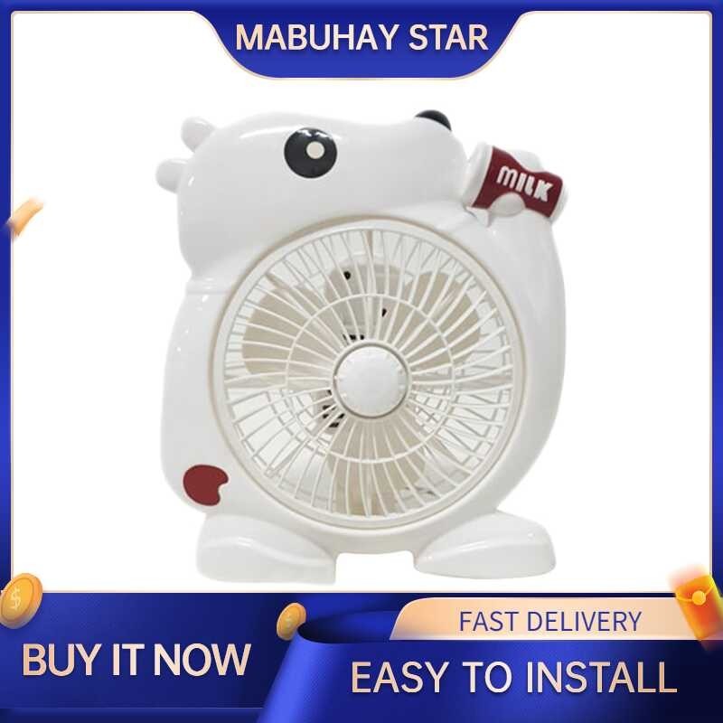 MABUHAY STAR FS19 Mini Desk Electric Fans Cartoon Deer Fan | Shopee ...