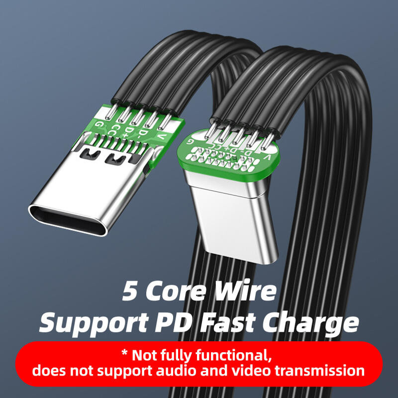 90 Degree Short Cable USB Type C To Type C 30W Fast Charge Power Bank ...