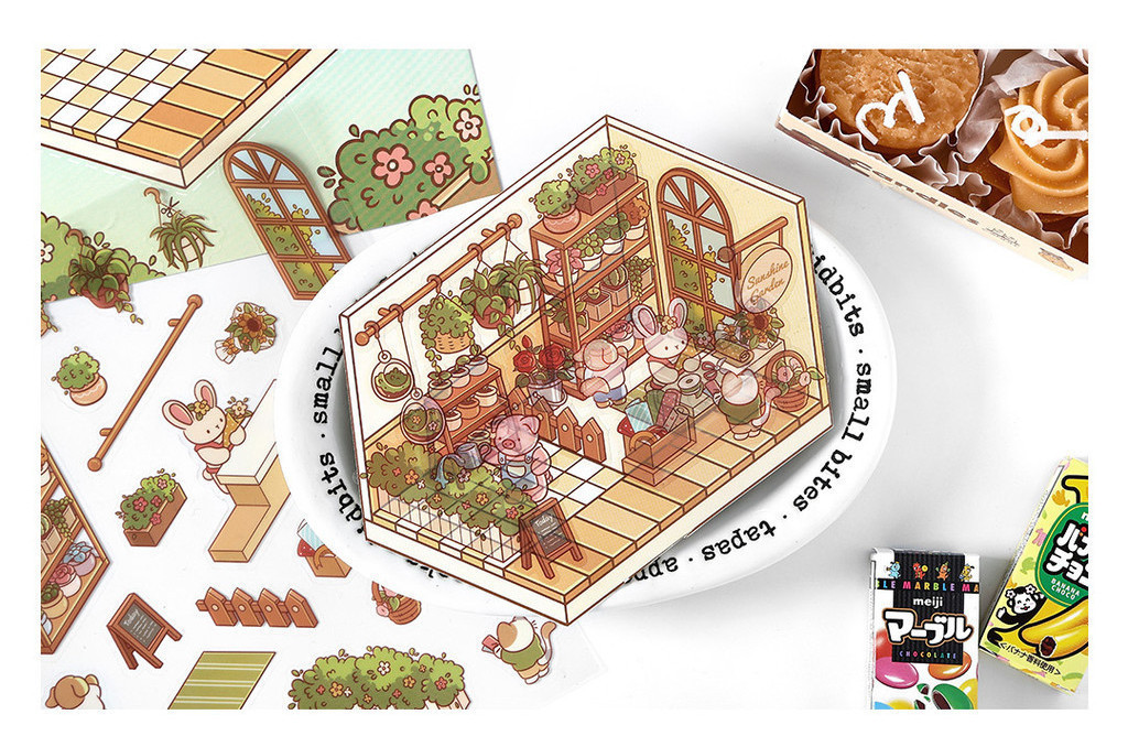 Idako 3D Stickers Miniature Ready Stock [Today Opening Series] PET ...