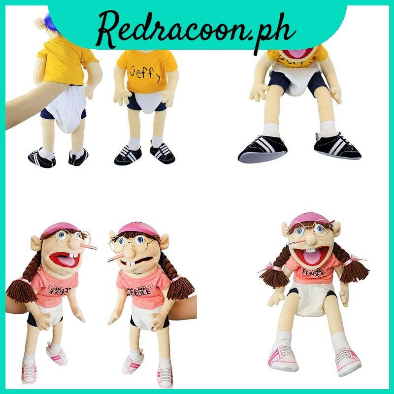 60CM Jeffy Hand Puppet Children Soft Doll Talk Show Party Props Boy ...