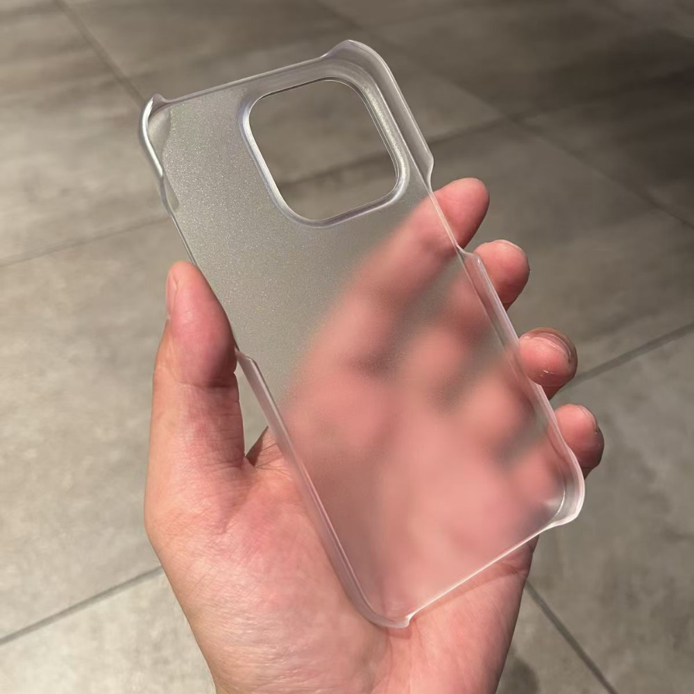 Ultra Thin Matte Half Pack Transparent Frameless Hard Phone Case ...