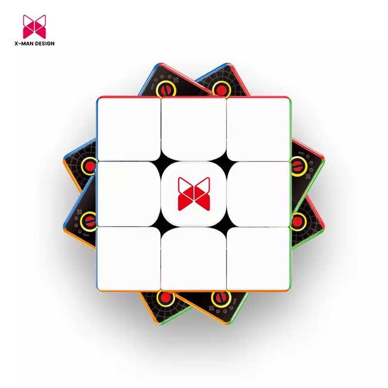 Qiyi Xman Newest Tornado V2 V3 3X3x3 M Magnetic Speed Magic Cube Wind ...