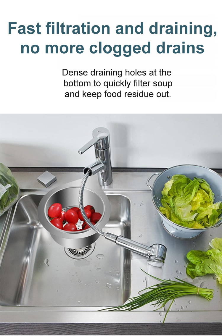 Swan Water Filter Basket 304 Stainless Steel/Sink Drain Basket/Dry and ...