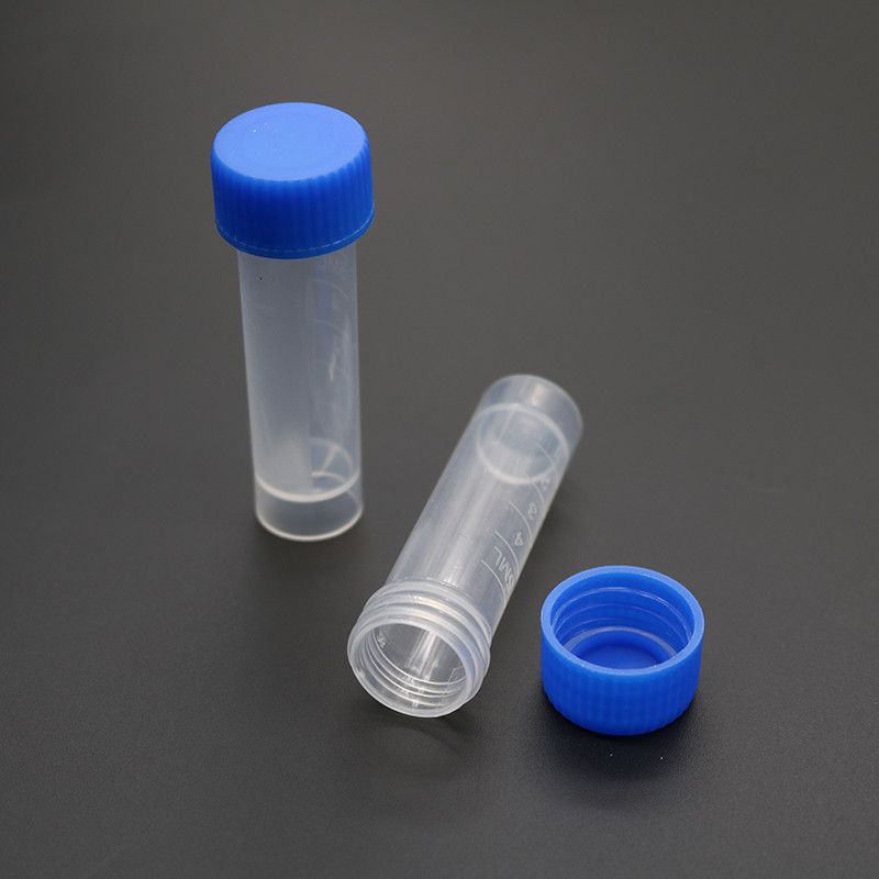 10 Pieces of 5ML Plastic Test Tube Vial Screw Sealing Cap Packaging ...