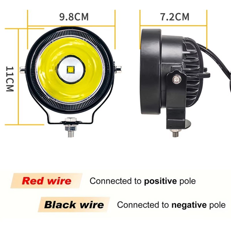 4 Inch Headlights Fog Lamp Round Led Work Light For Niva Uaz 4x4 ...