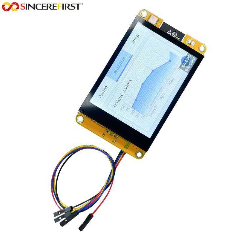 New 3.2Inch 16 BIT RGB 65K Color Lcd Display Esp32 Touch Screen Cam ...