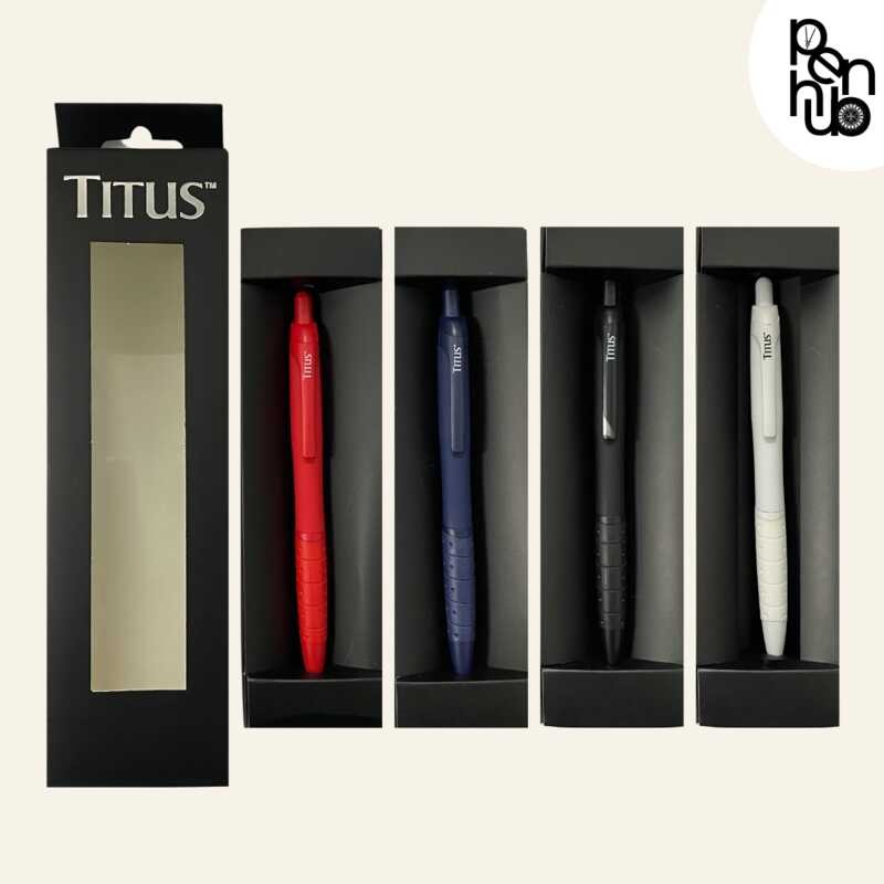 TITUS Mono Metal Gel Pen With Box Black Ink - Penhub E8c | Shopee ...