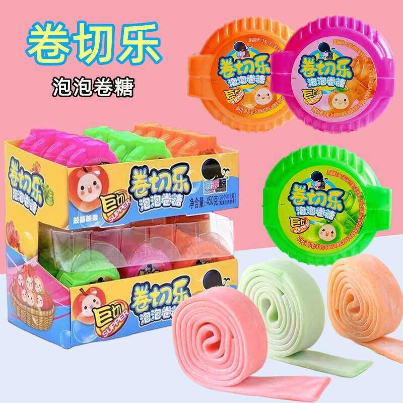 Cut Fun Multiple Flavors Sliced Candy Big Roll Bubble Gum 90s Nostalgic ...