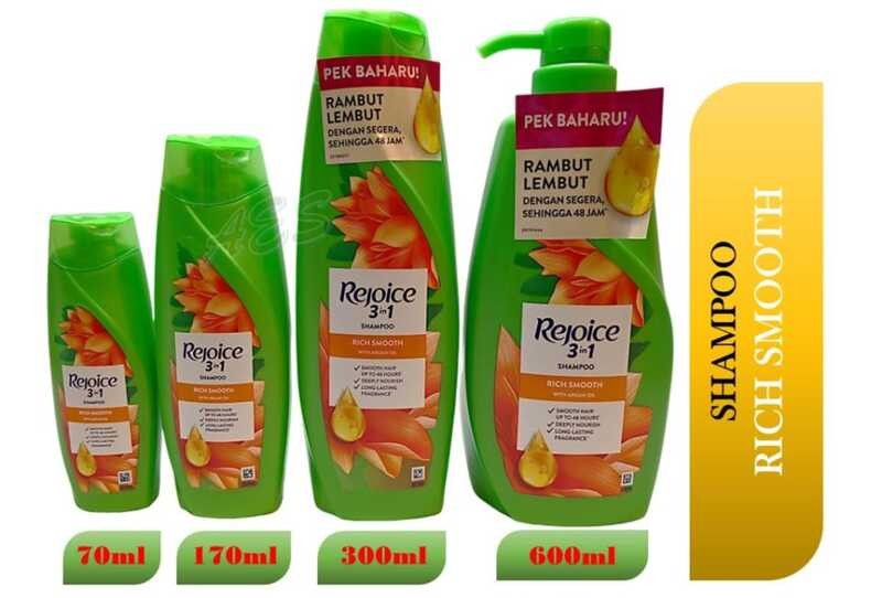 Rejoice Hair Shampoo Rich Smooth With Argan Oil , 320Ml | Shopee ...