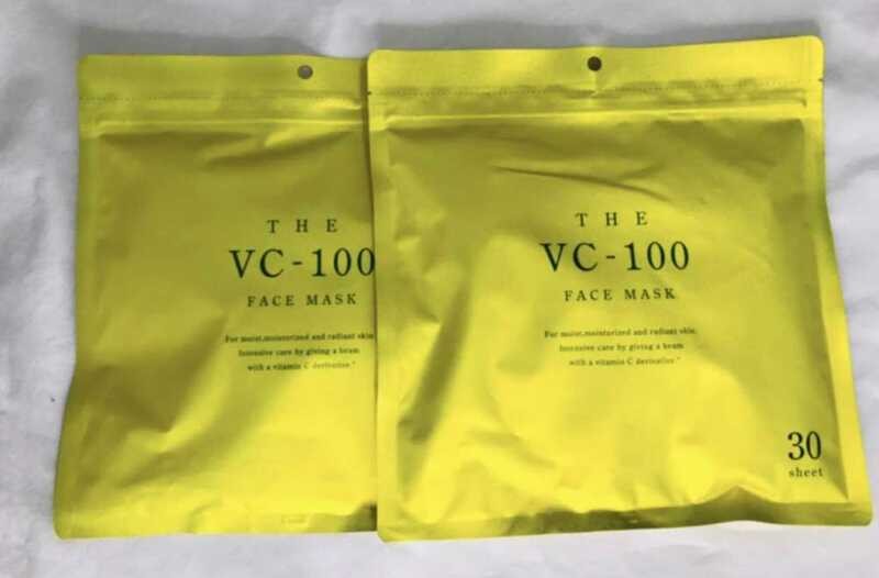 The VC -100 And NIACINAMIDE Face Mask 30 Sheets /Made In Japan | Shopee Philippines