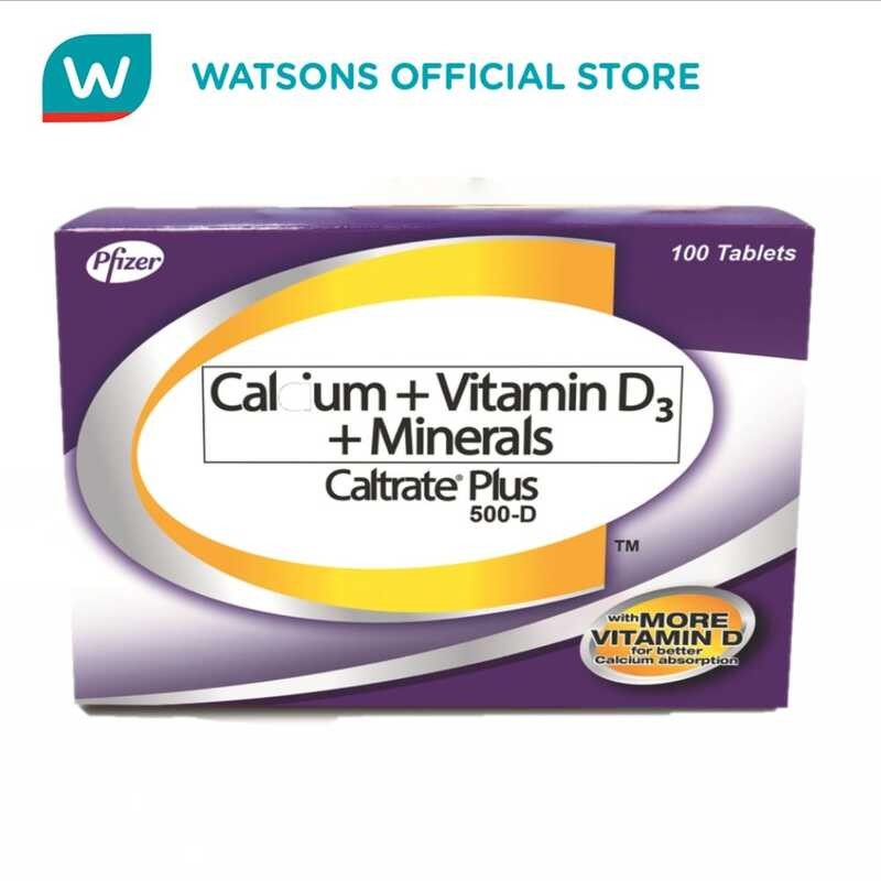 CALTRATE PLUS Calcium + Vitamin D3 Minerals 500-D Sold Per Piece. Gbhk ...
