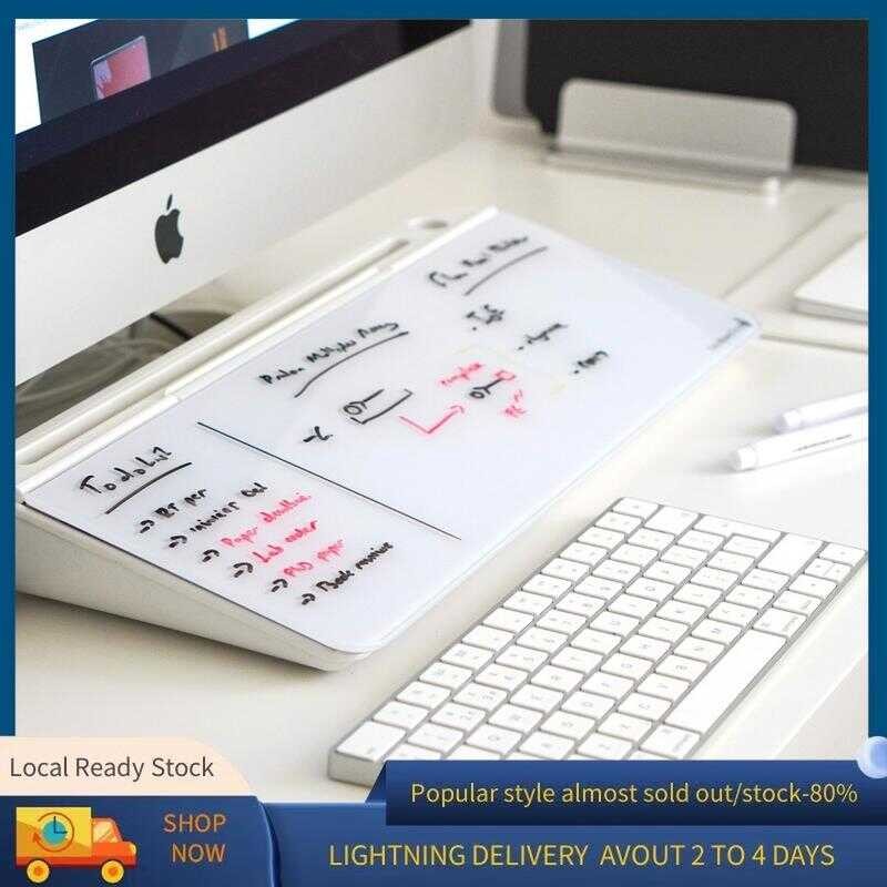 Noteboard - Desk Whiteboard Glass Whiteboard, Dry Erase, Notepad ...