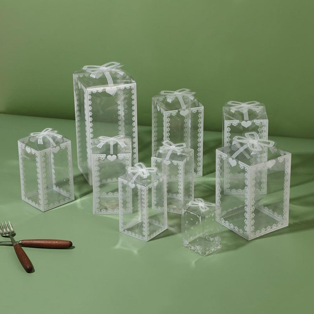 10pcs PVC Box Clear Box Acetate Box for Gift Transparent Box Plastic ...