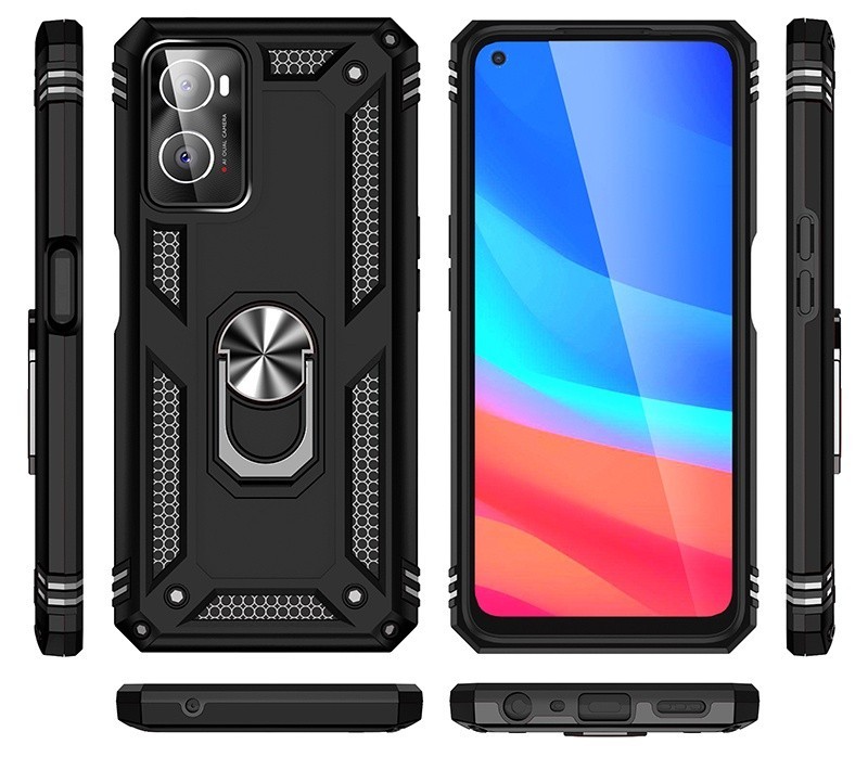 For OPPO A76 A96 Dual-Layer Heavy Duty Shockproof Protection Cover With ...