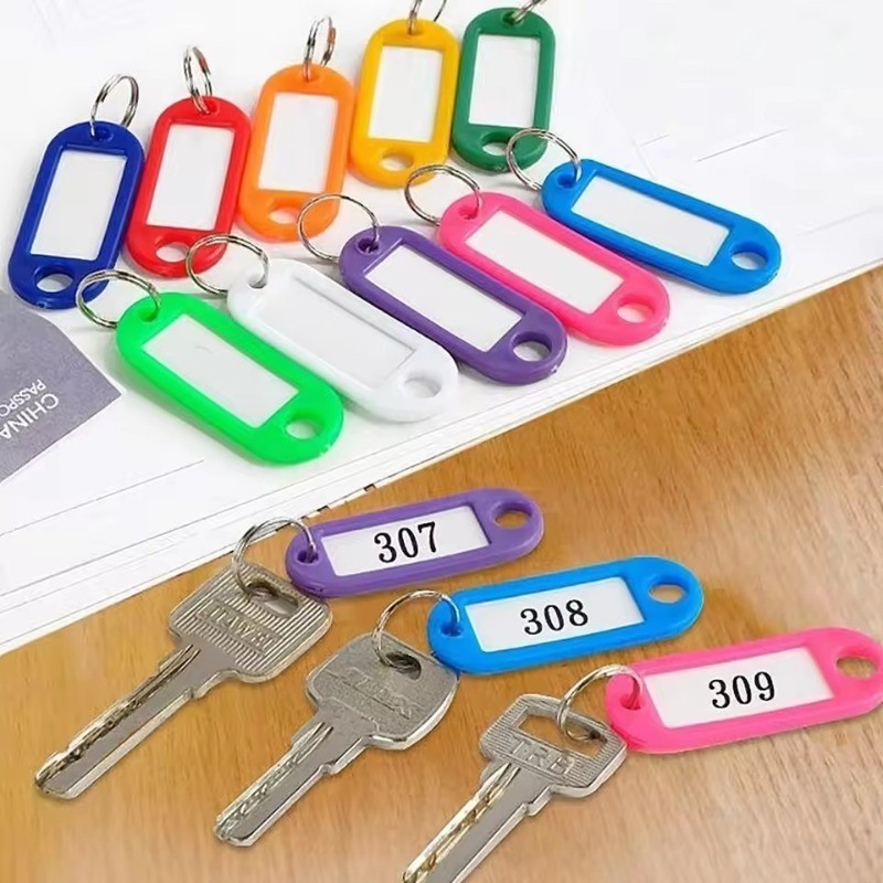 Colorful Plastic Key Tags - Hotel Number Classification Label with ...