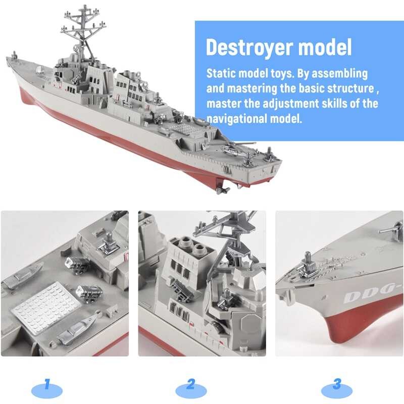 M Guided Missile Ship Static With Display Stand Warship Model DIY ...