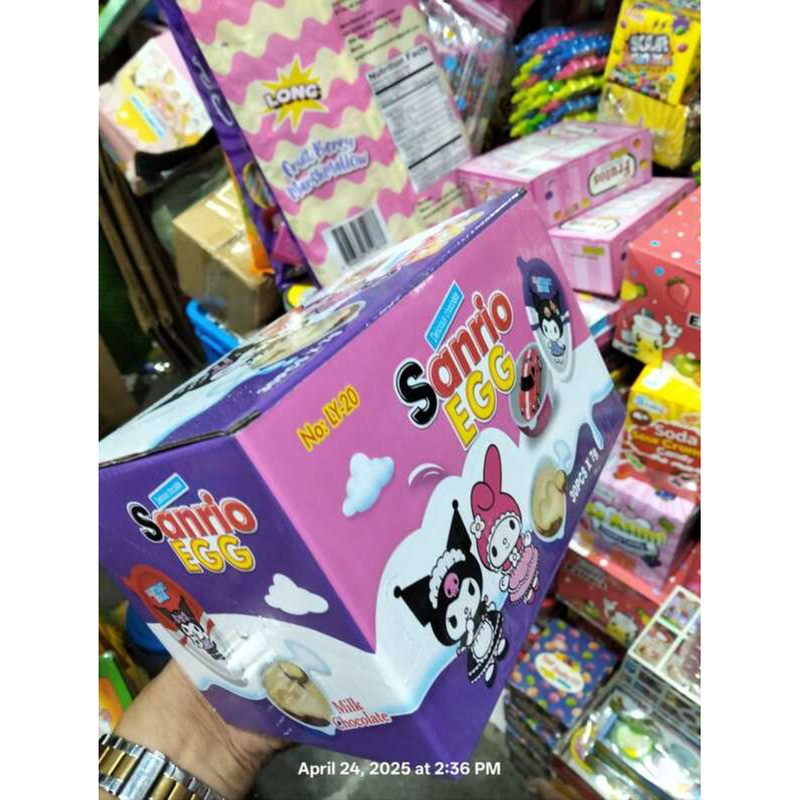 30 PIECES SAN RIO EGG Surprise, MILK CHOCOLATE WITH Toy, PANINDA 090 ...