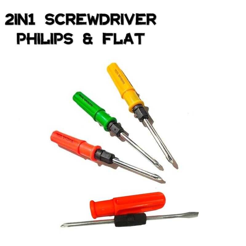 Screwdriver 2In1- Back To /Two Way Interchangeable Screw Driver Set Any ...
