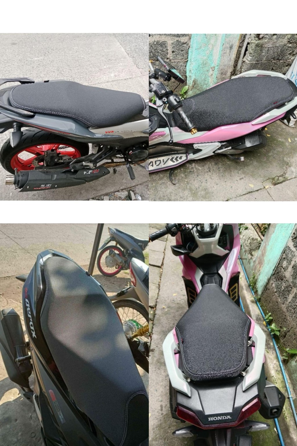 Full-LIHA Motorcycle TEXTURE Type(Sandpaper)WATERPROOF Seat Cover Tahi ...