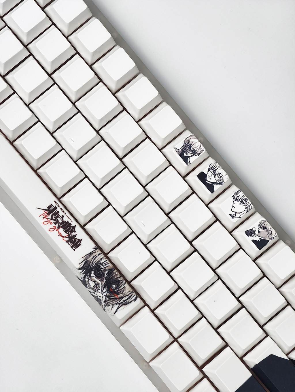 Kaneki Ken Keycaps 12pcs Cherry Profile PBT Dye Sublimation Mechanical ...