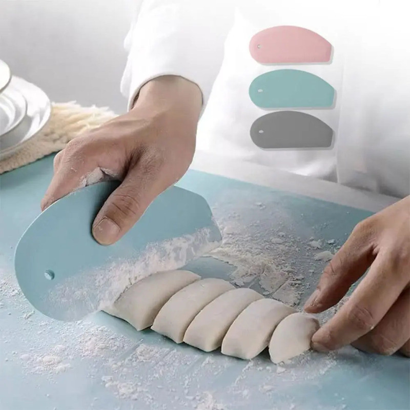 Silicone Cake Scraper Non-stick Multi-purpose Bread Dough Cutter ...