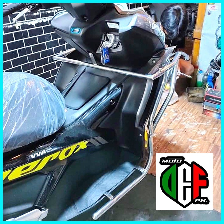 YAMAHA AEROX V2 & V3 FULL CRASH GUARD STAINLESS STEEL MOTORCYCLE ARMOR ...