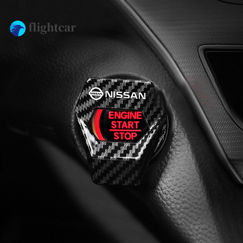 FT Car Accessories Carbon Fiber Engine Start Stop Push Button Switch ...