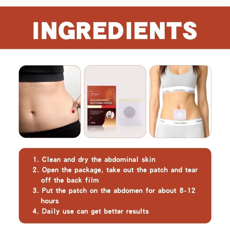 Diabetic Patch Promote Insulin Stable Blood Sugar Level Balance Blood Glucose Navel Plaster ...