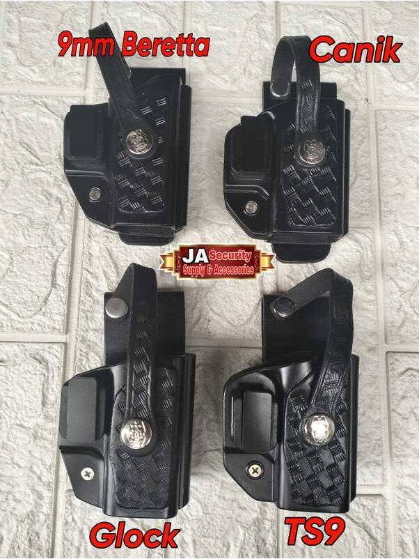 LY Double Lock Fiber Holster Para Sa Glock Canik 9Mm Beretta Ts9 ...