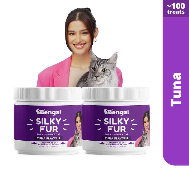 Prof Bengal Silky Double Delight Enhancing Functional Cat Supplement ...