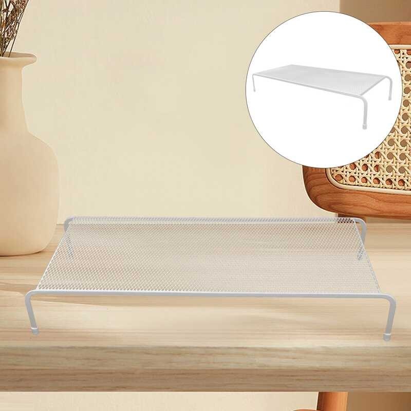 Monitor Stand Desktop Metal Mesh Laptop Computer Riser Lapdesk Storage ...