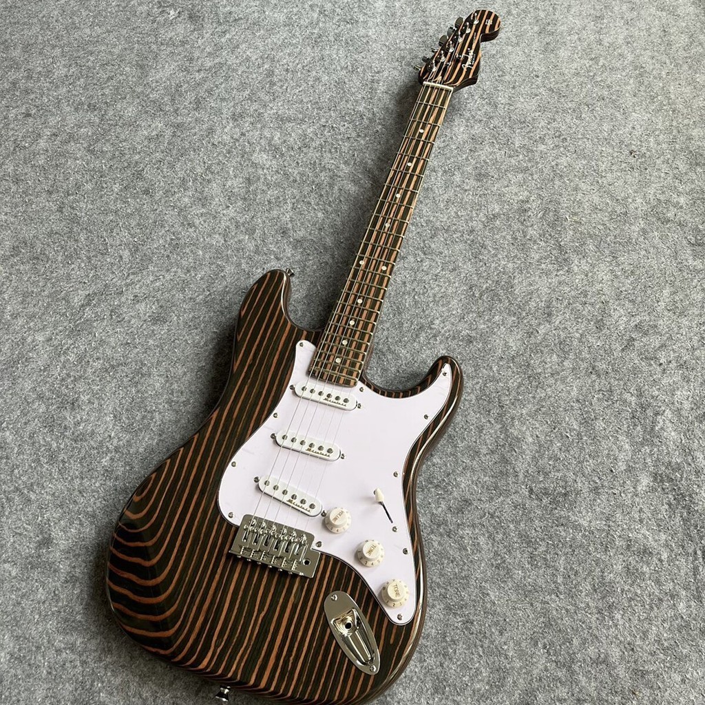 Fender Stratocaster Zebra Electric Guitar SSS Pickups Professional ...