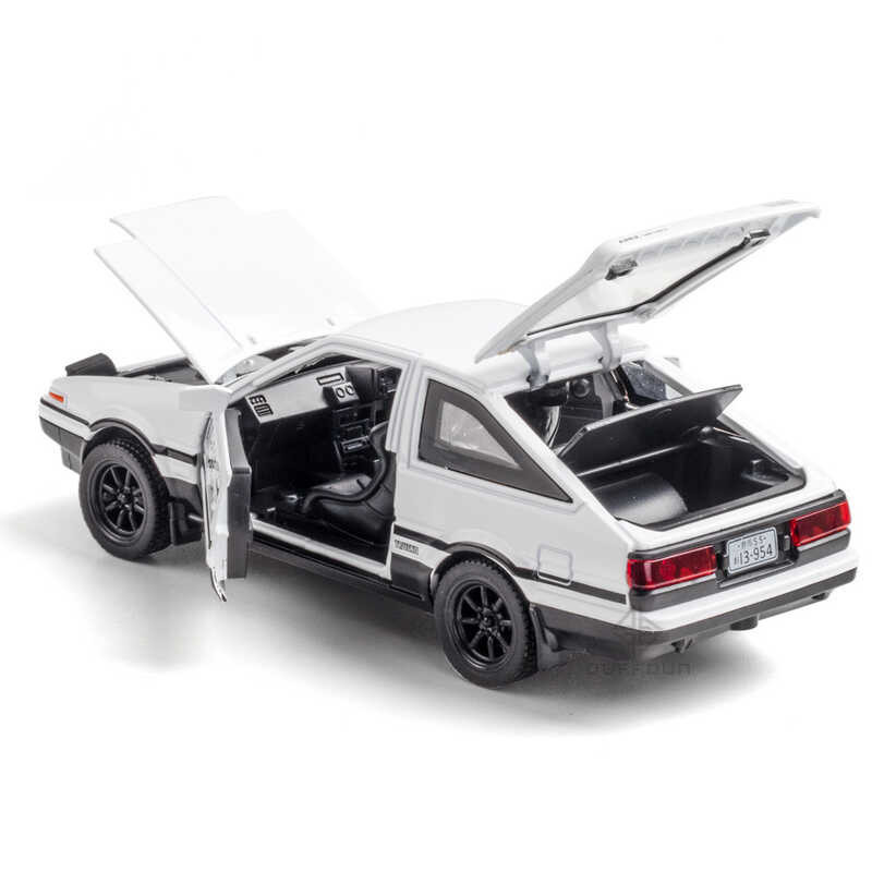 F 1/32 Initial D Ae86 Models Alloy Diecast Scale Car Model With Light ...