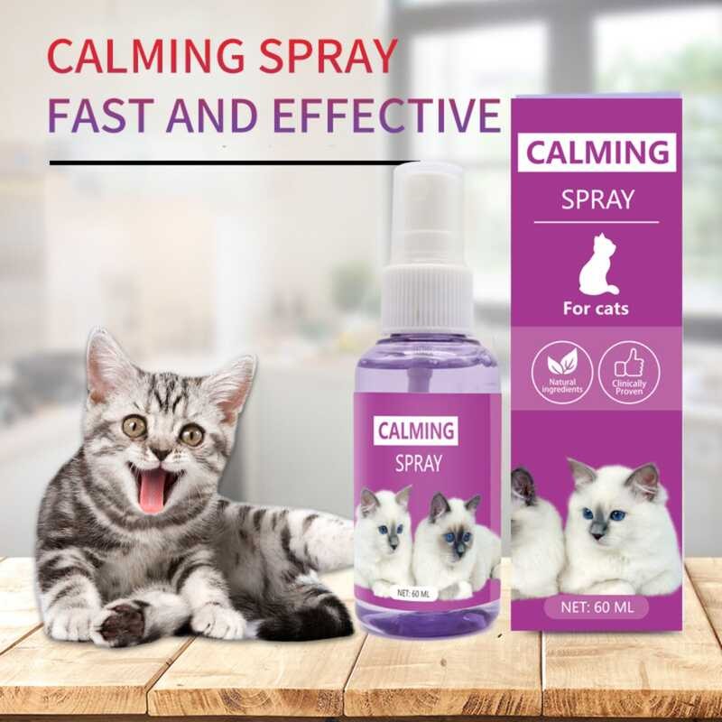 F 60Ml Emotional Soothing Pheromone Feliway Anti-Stress Spray Cat ...