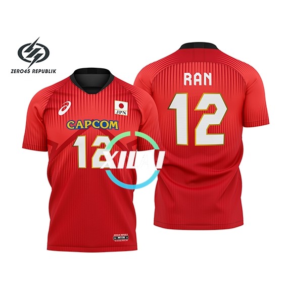xilai Japan CAPCOM Men's Volleyball 2023 Team Jersey | Shopee Philippines