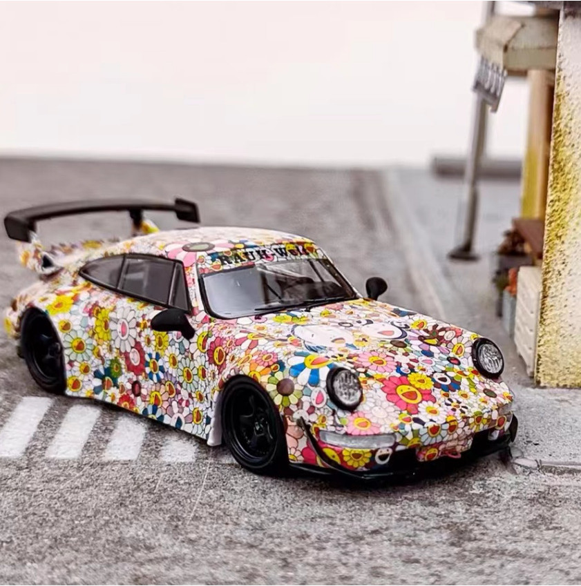 Original 1:64 Porsche RWB 964 993 Sunflower Alloy Car Model | Shopee ...