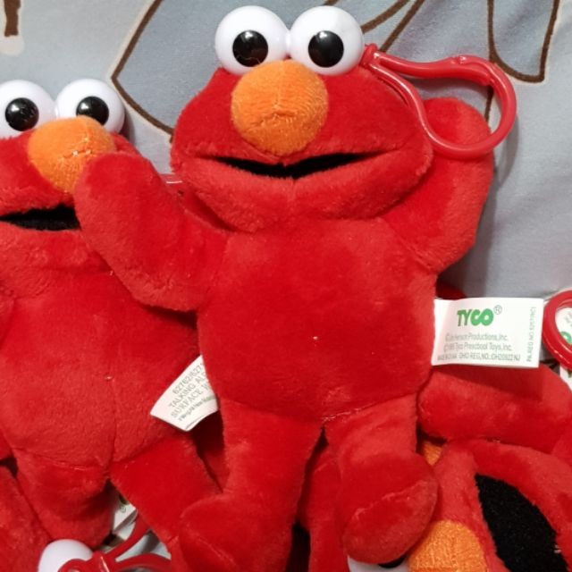 ♞SESAME STREET ELMO / COOKIE MONSTER KEY CHAIN STUFFED TOY | Shopee ...