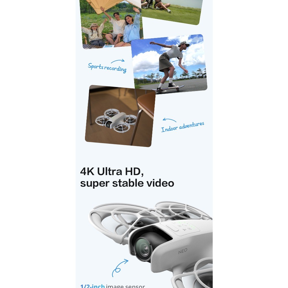 【2024 NEW】DJI Neo - Camera Drone | 135 g, Light & Portable | Palm ...