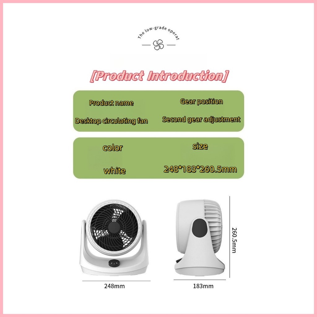 ∈ ☼ Air Circulating Fan Table Blower Large Wind Turbocharged Portable ...