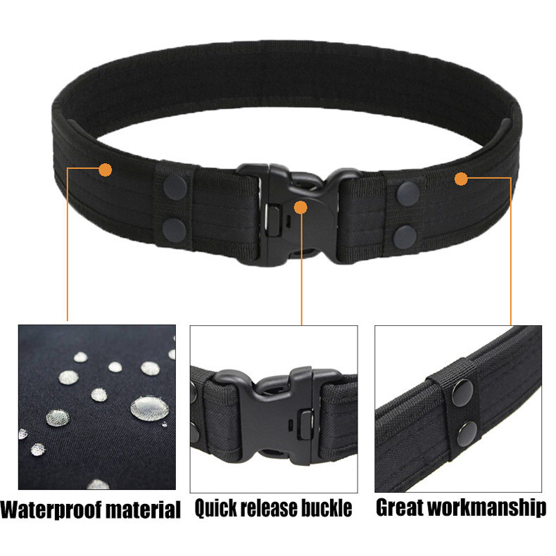 security belt for men Belt with Side Release Buckle (Black) | Shopee ...