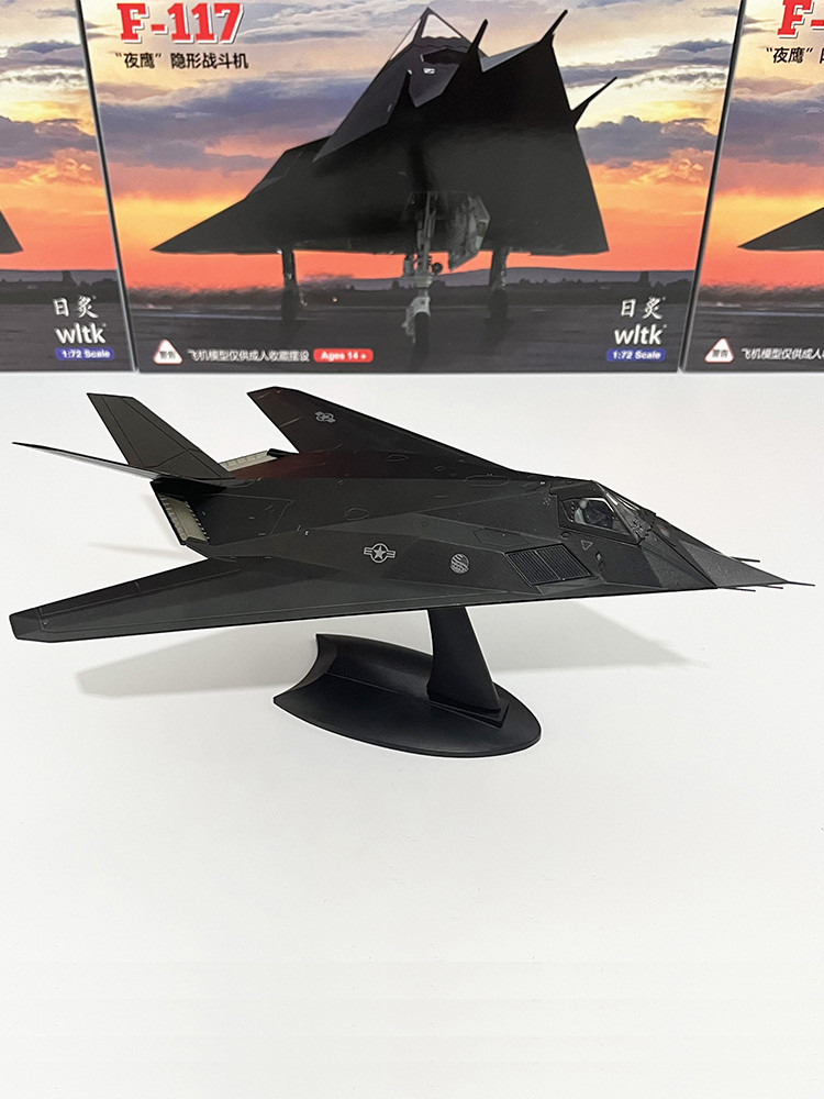 Wltk 1/72 F117 Nighthawk Stealth Attack Aircraft Finished Metal Military Aircraft Model Alloy ...