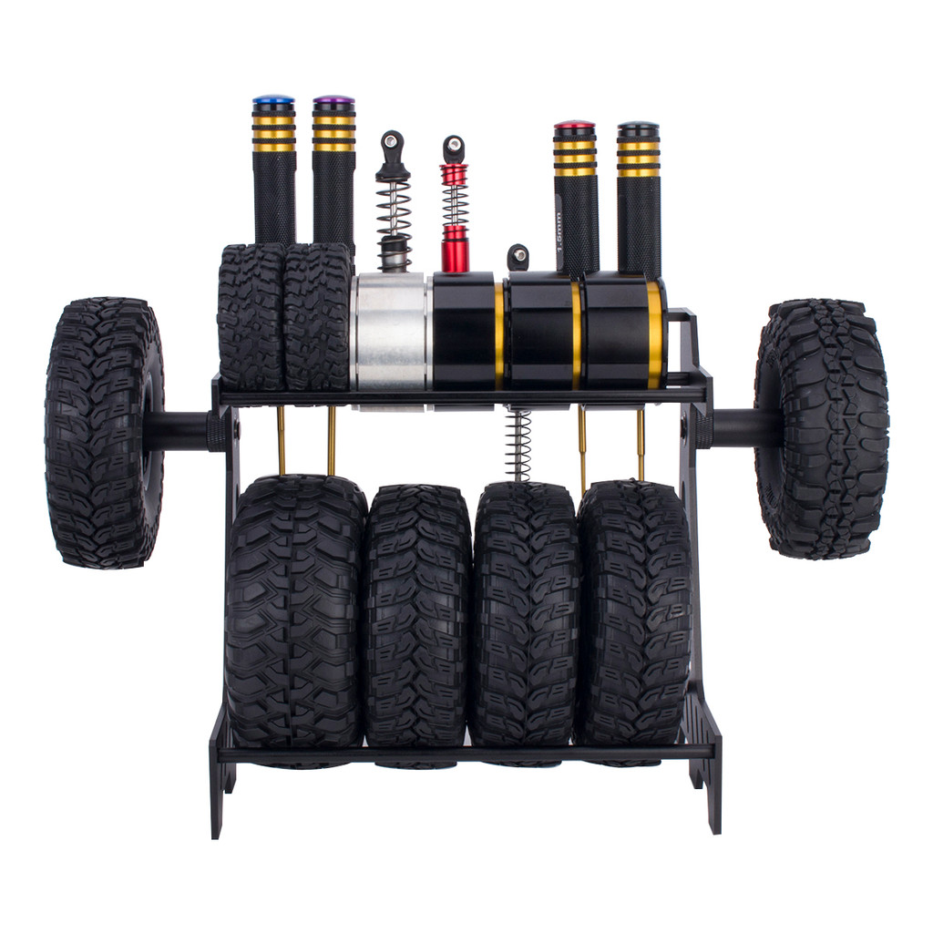 Aluminum 1.9" 2.2" Wheel Tires Rack Tire Shock Absorbers Display Stand ...