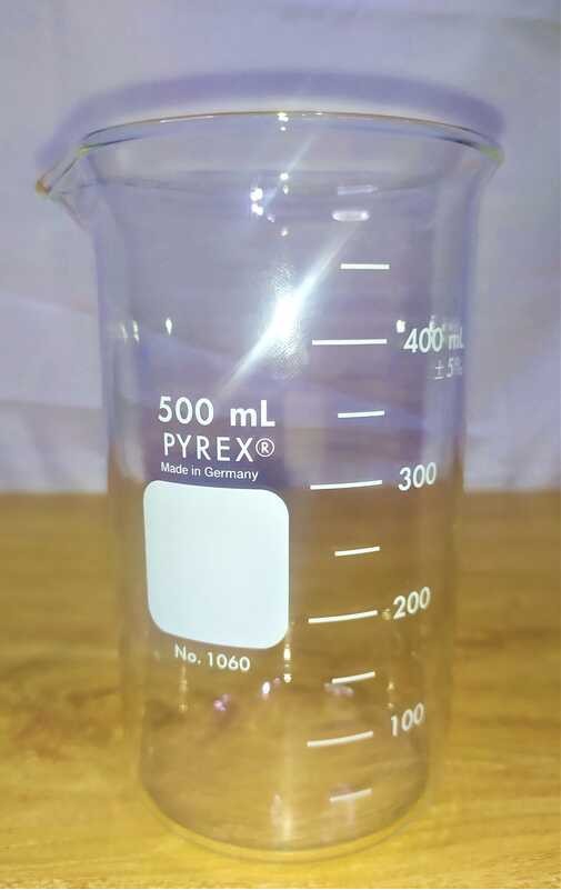 500ML Orihinal na PYREX Beaker Glass Ginawa Alemanya Nakakakita sa iba ...