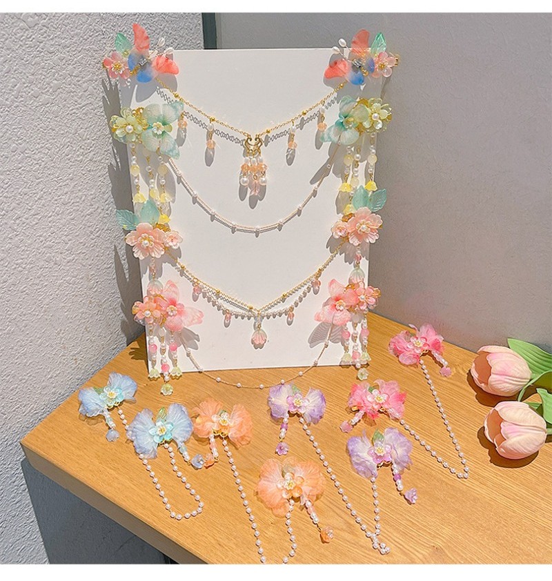 Children Antique Hanfu Headdress Girls Chinese Style Super Fairy ...