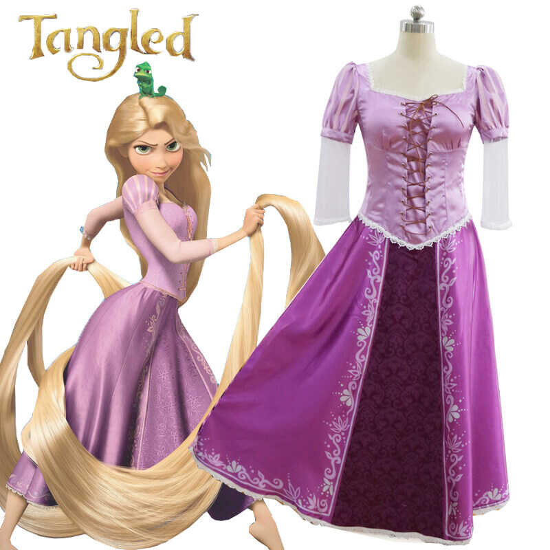 Adult Women Enchanted Princess Long Sleeve Maxi Dress Fairy Tale ...