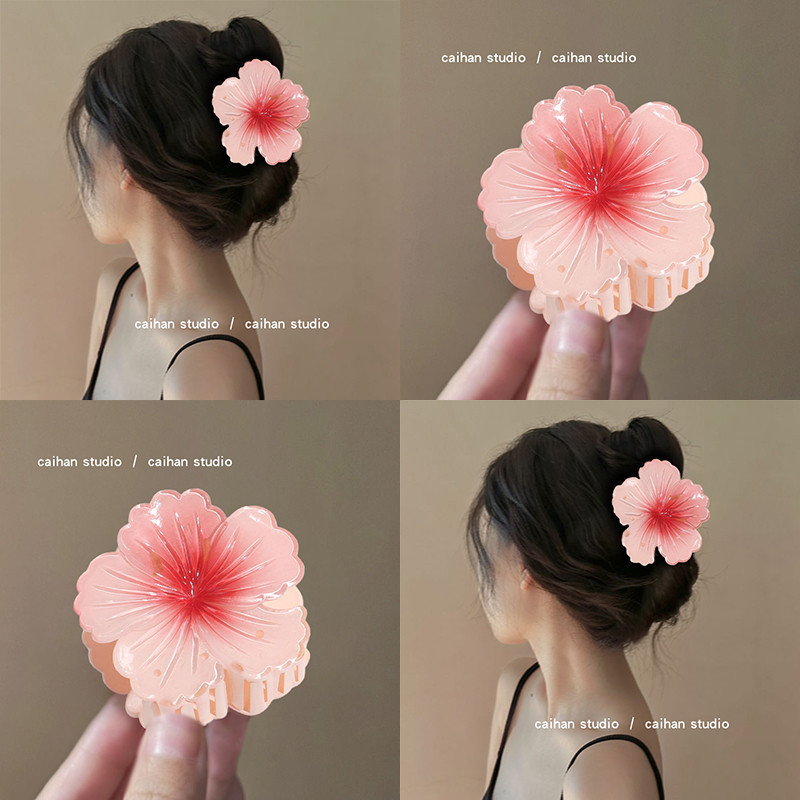 Hawaiian Plumeria Flower Hair Clamp for Woman New Style Hair Clip ...