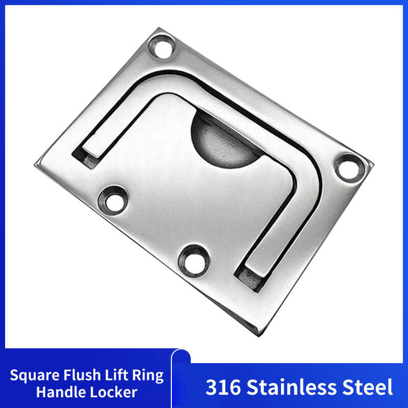 Stainless 、 Steel 316 Recessed Hatch Square Flush Lift Ring Handle For ...