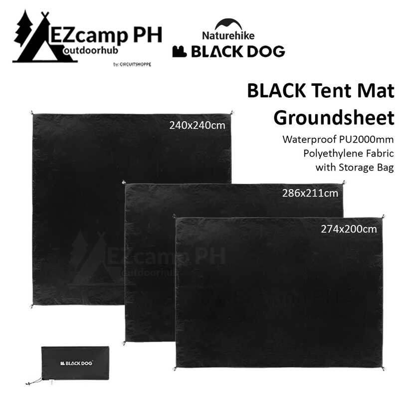 & BLACKDOG Ni Naturehike Black Groundsheet Mat Tent Ground O Cloth ...